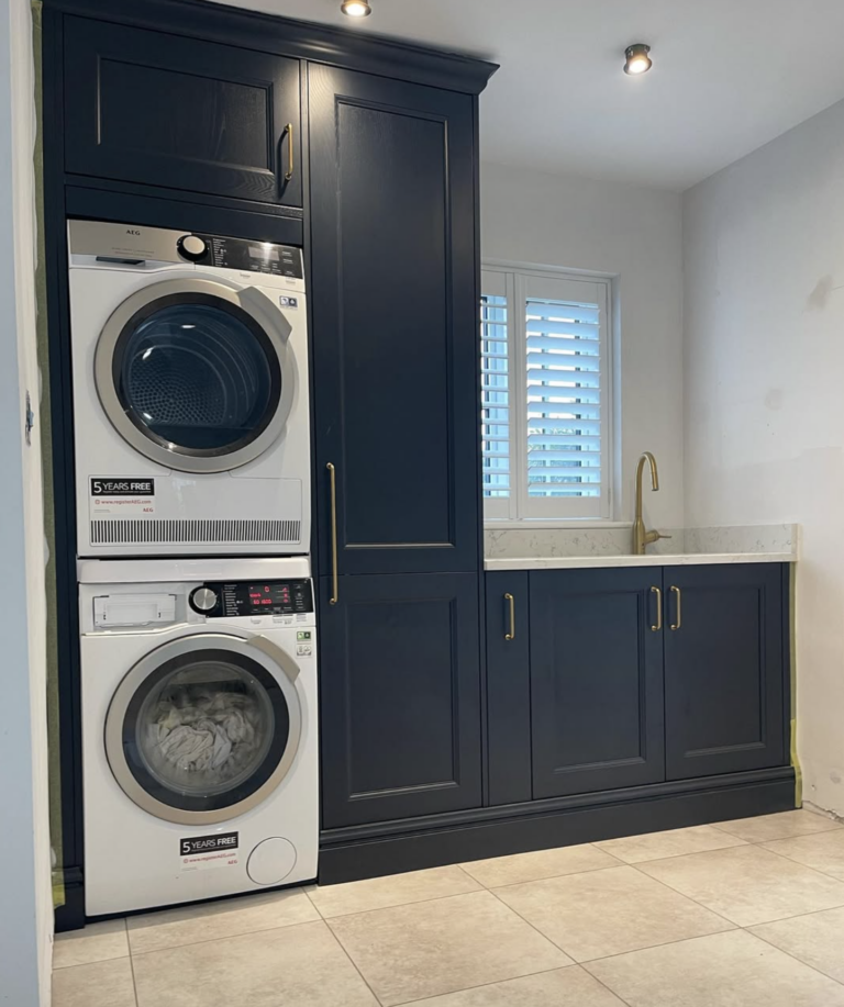 21 Small Laundry Room Ideas with Stacked Washer-Dryers. - Tool Trip